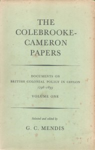 Ballhatchet on the Colebrooke-Cameron Papers | Thuppahi's Blog