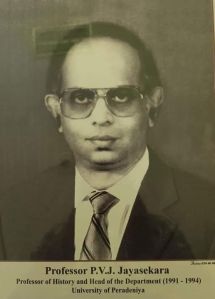 Vale PVJ Jayasekera — Historian … Richmondite | Thuppahi's Blog